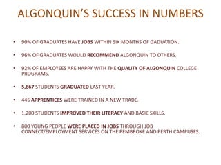 ALGONQUIN COLLEGE | PPTX