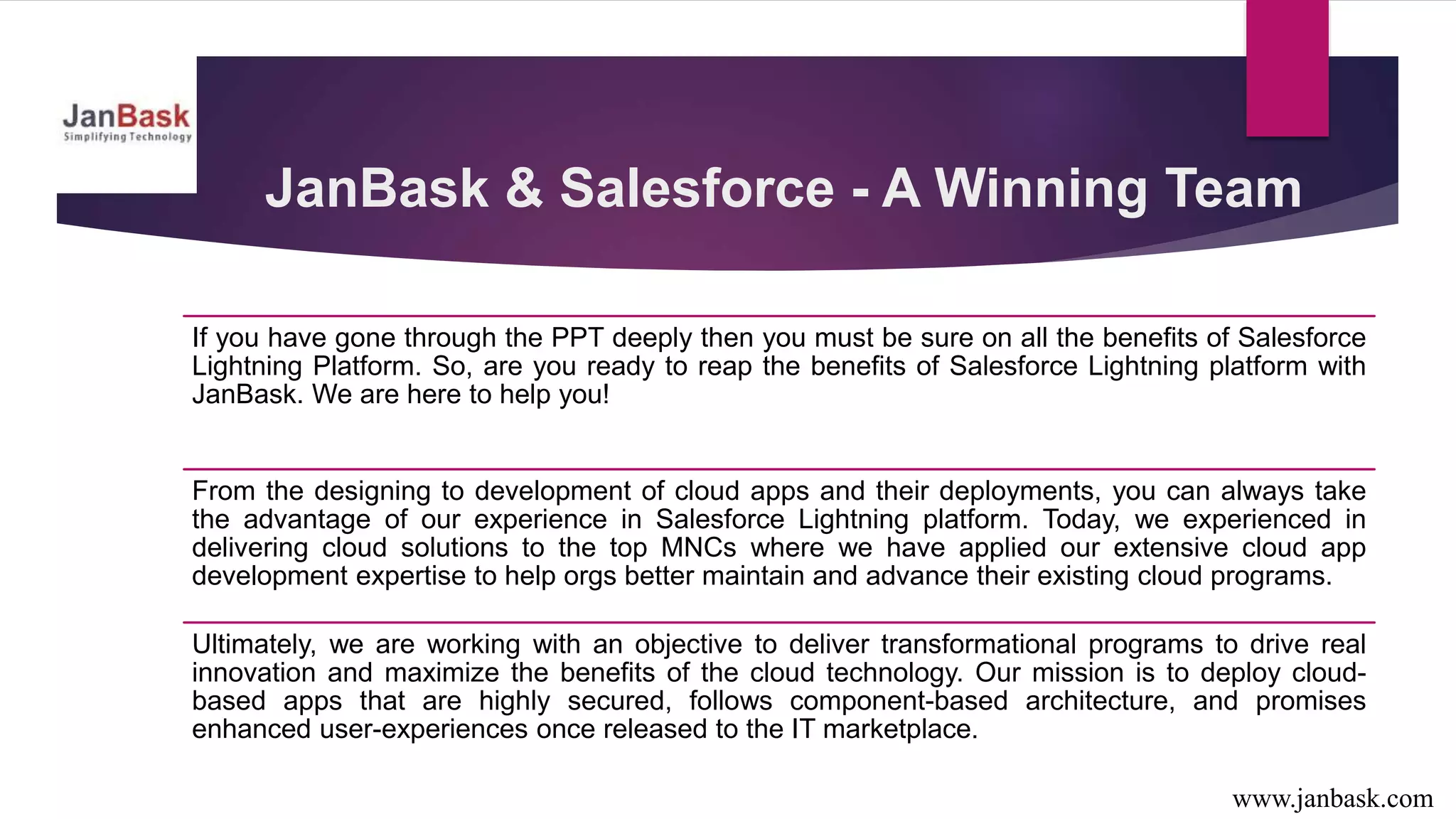 All About Salesforce Lightning | PPTX | Computer Software and Applications | Computing