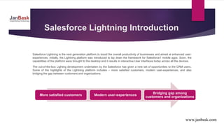 All About Salesforce Lightning | PPTX | Computer Software and Applications | Computing