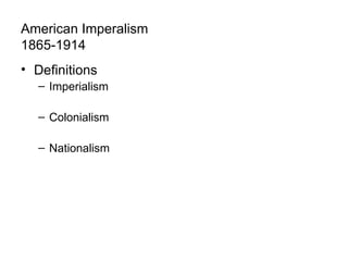 Ppt American Imperialism | PPT