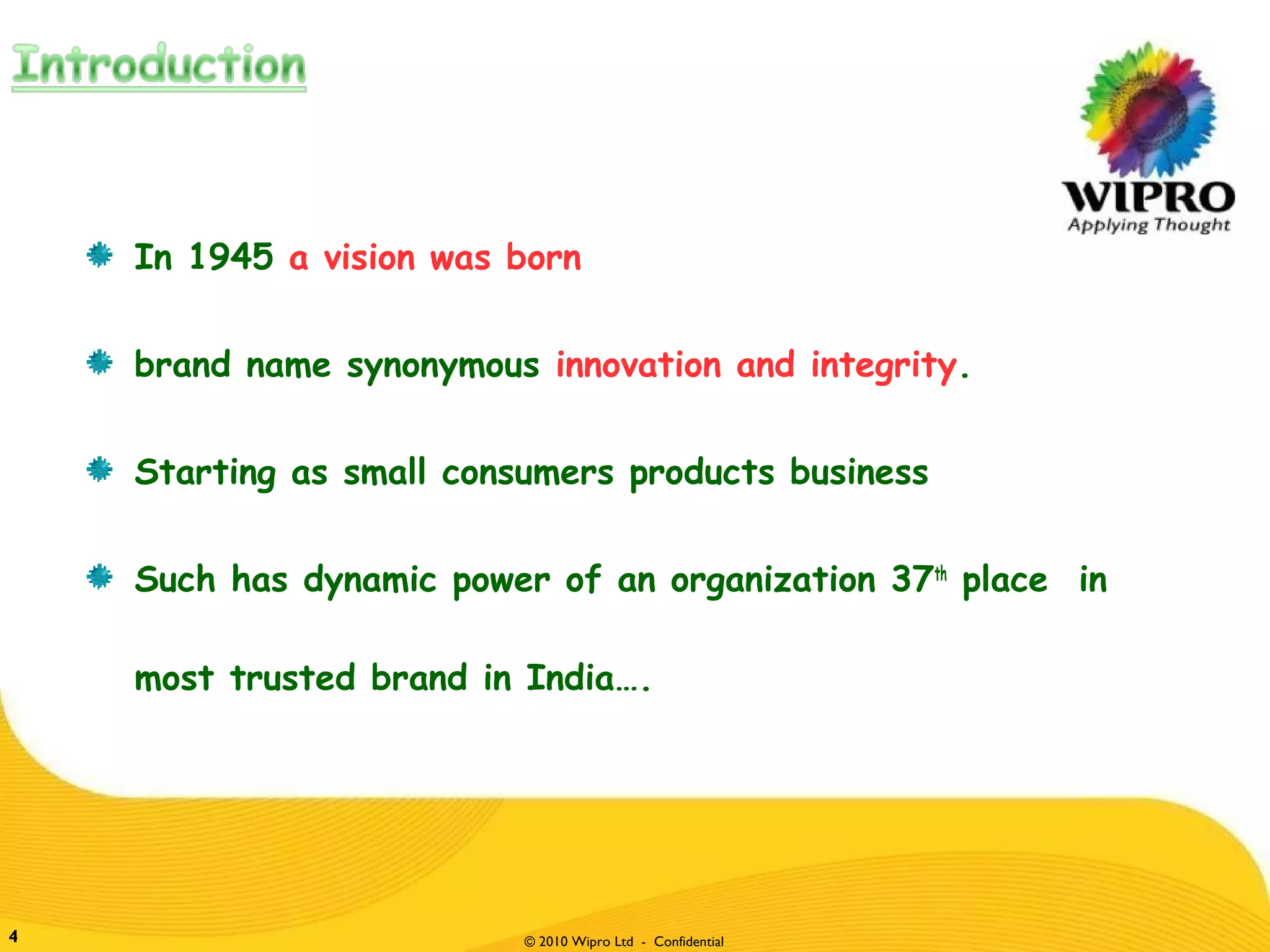 Ppt.on wipro by anil | PPT