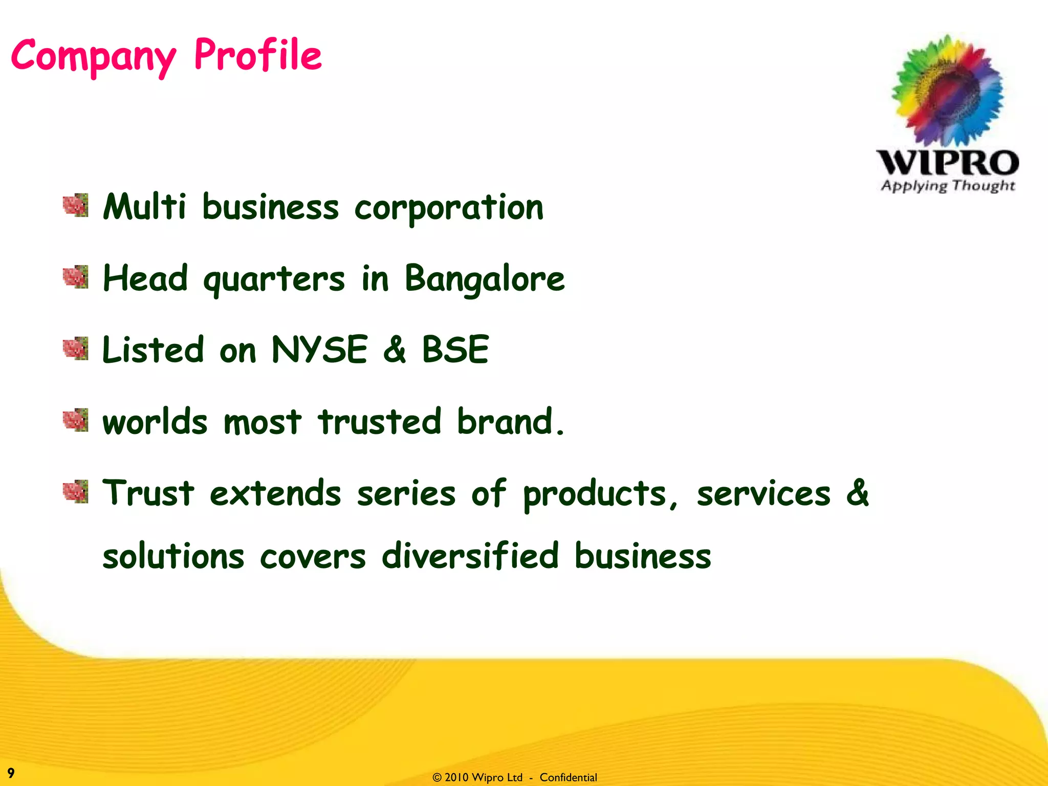 Ppt.on wipro by anil | PPT