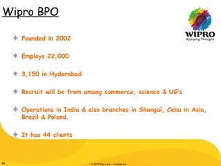 Ppt.on wipro by anil | PPT