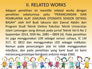 Prototype Jemuran Otomatis Berbasis Arduino Mega 2560 | PPTX
