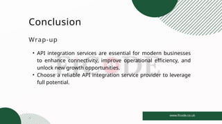API integration services | Ficode Technology Limited | PPTX