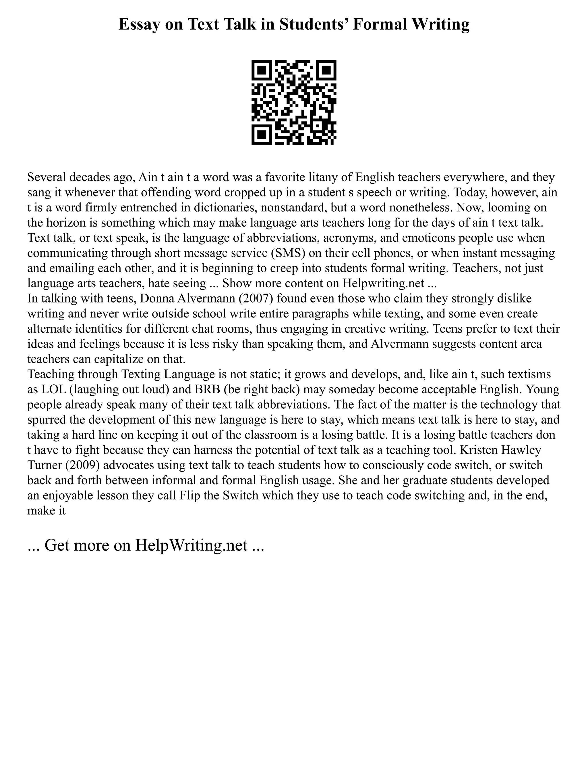 PPT - Argumentative Writing V Discursive Writing PowerPoint ... | PDF