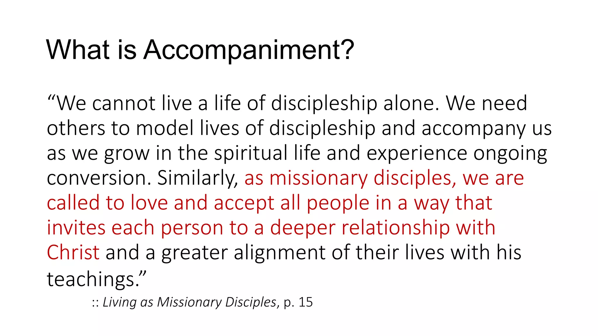 The Art of Accompaniment in Parish Life | PPTX