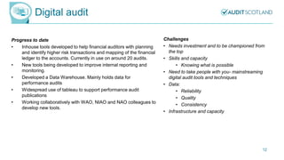 PPT Audit Scotland, SIGMA Workshop on Digital Auditing for SAIs, Skopje ...