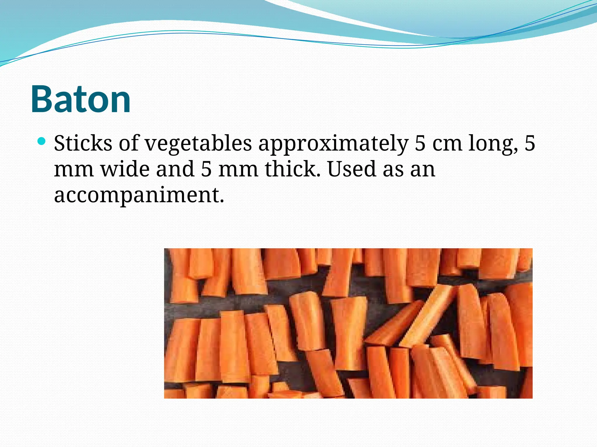 BASIC Cuts of Vegetables.pptx by Chef Rinku Singh | PPTX