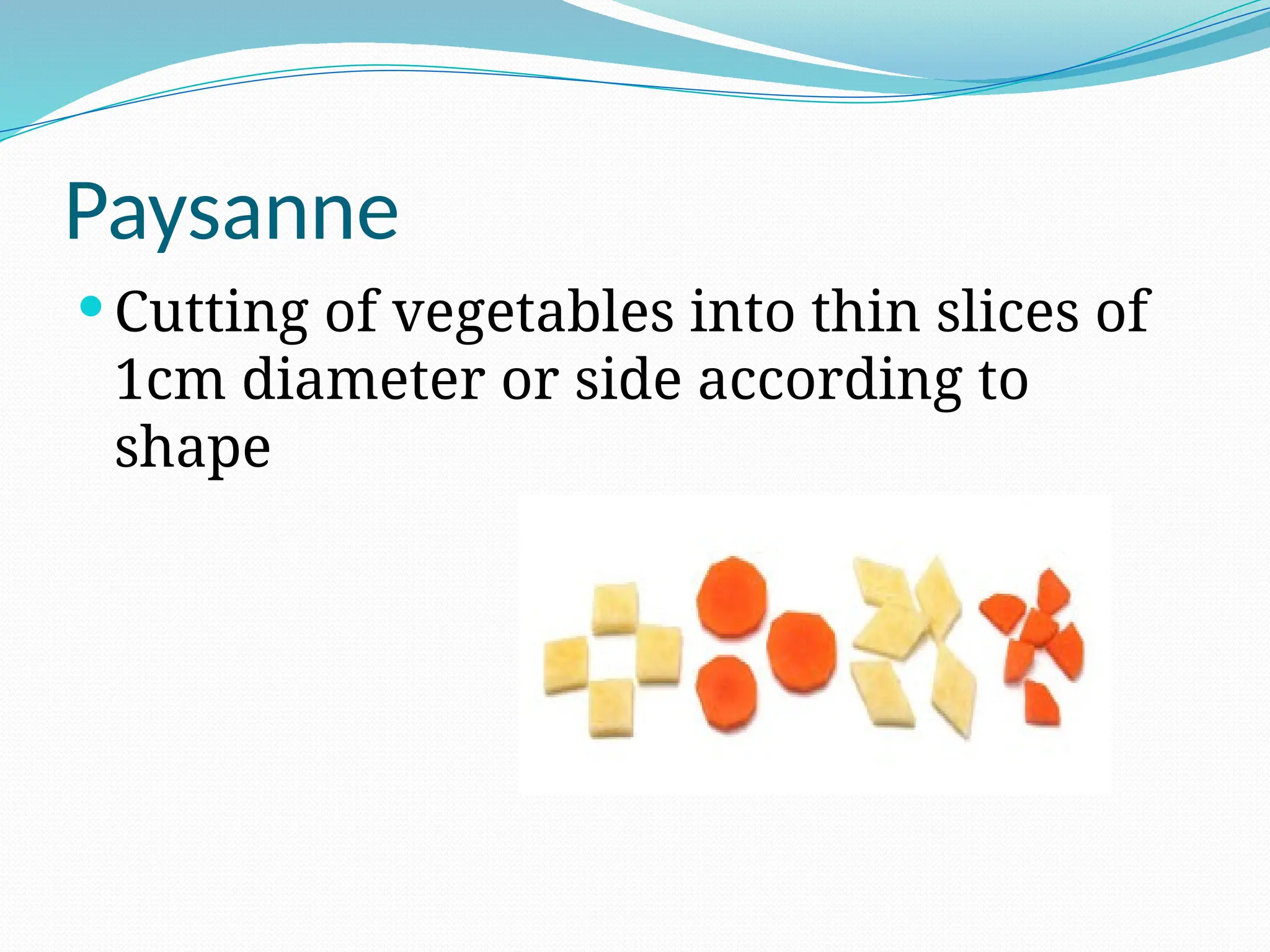 BASIC Cuts of Vegetables.pptx by Chef Rinku Singh | PPTX