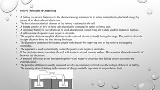 battery is a device that stores energy and then discharges it by ...