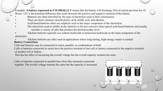 battery is a device that stores energy and then discharges it by ...