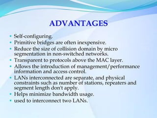 Configuration of bridges | PPTX | Computer Networking | Computing