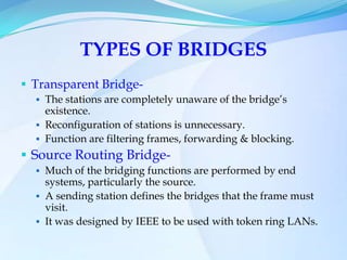 Configuration of bridges | PPTX | Computer Networking | Computing