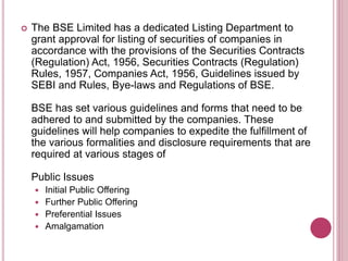 CURRENT SCENARIO OF BSE | PPTX