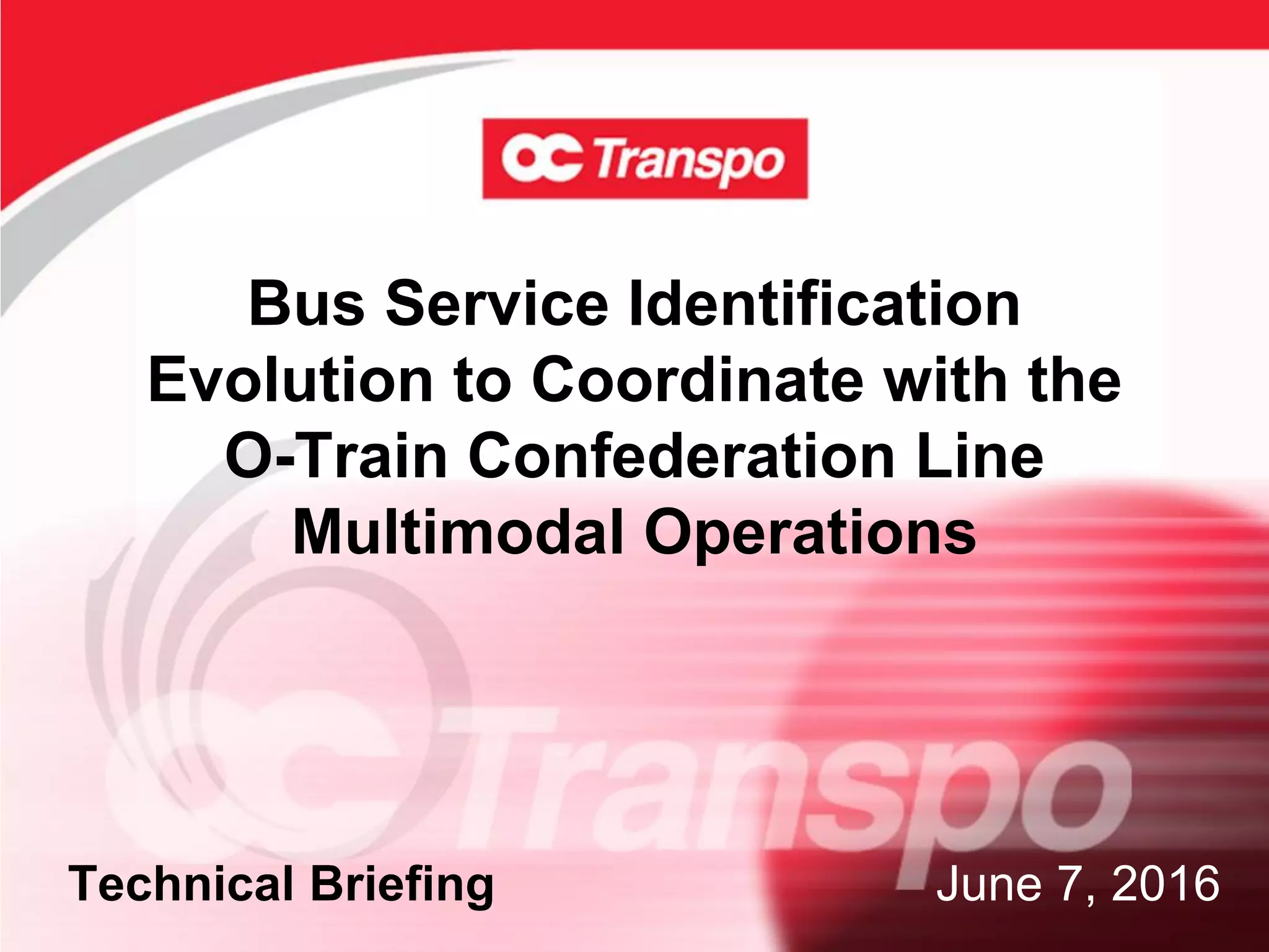 OC Transpo route identification evolution | PDF