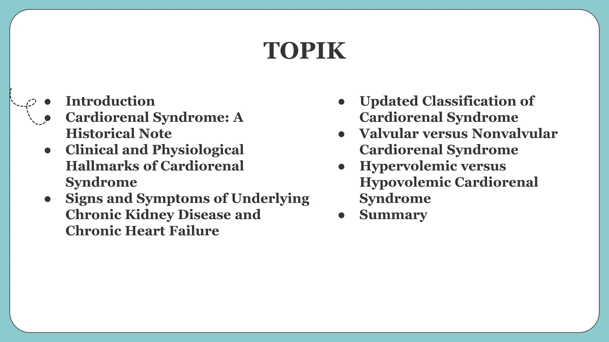PPT-CARDIORENAL SYNDROME_ AN UPDATED CLASSIFICATION BASED ON CLINICAL ...