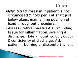 Ppt. catheter care | PPSX