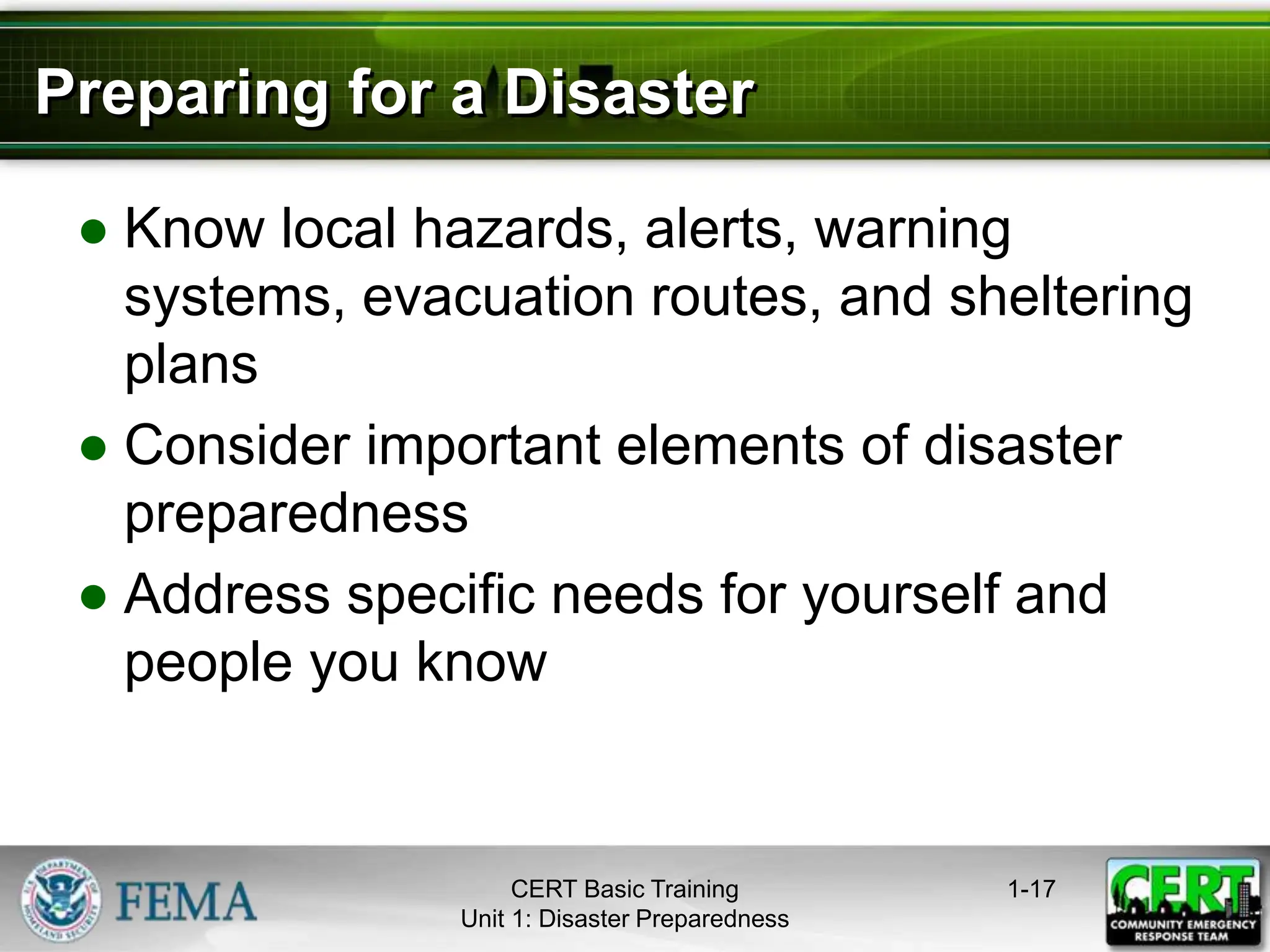 Disaster management, Disaster preparedness. | PPT