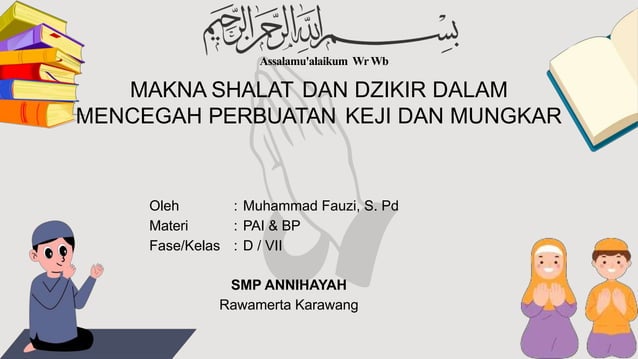 Contoh PPT Micro Teaching mapel PAI jenjang SMP | PPT