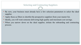 PPT -CH 7.pptx strategic sourcing and supplier | PPTX