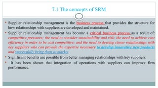 PPT -CH 7.pptx strategic sourcing and supplier | PPTX