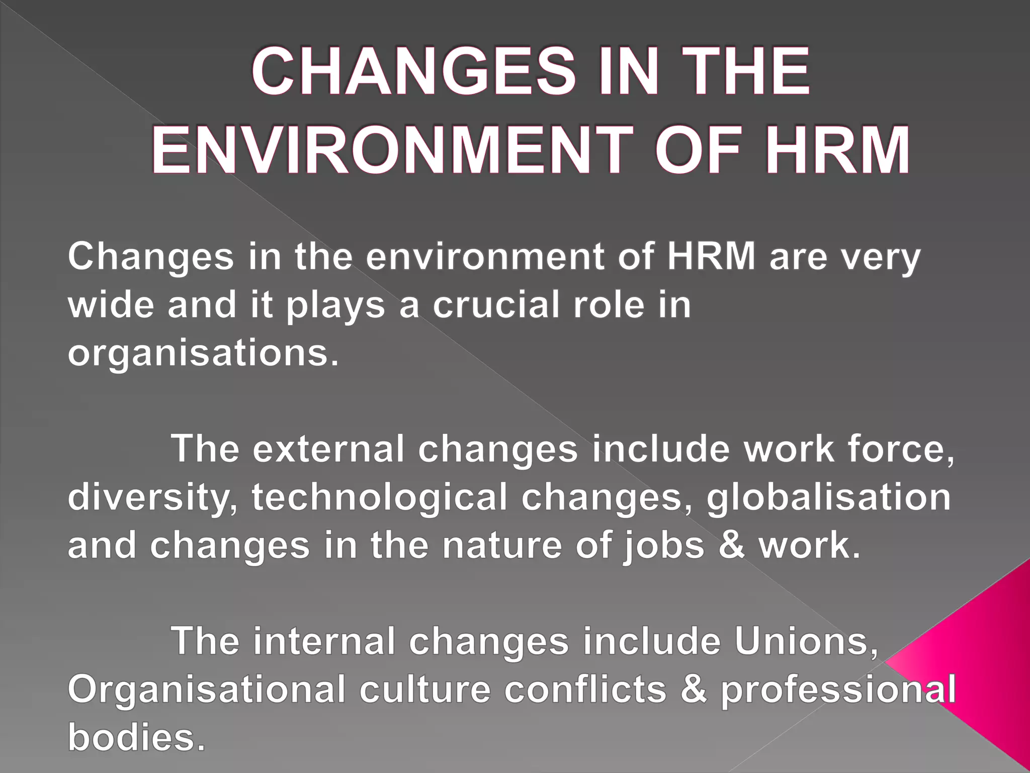 Changing role of Human Resources | PPT Changing role of Human Resources | PPT