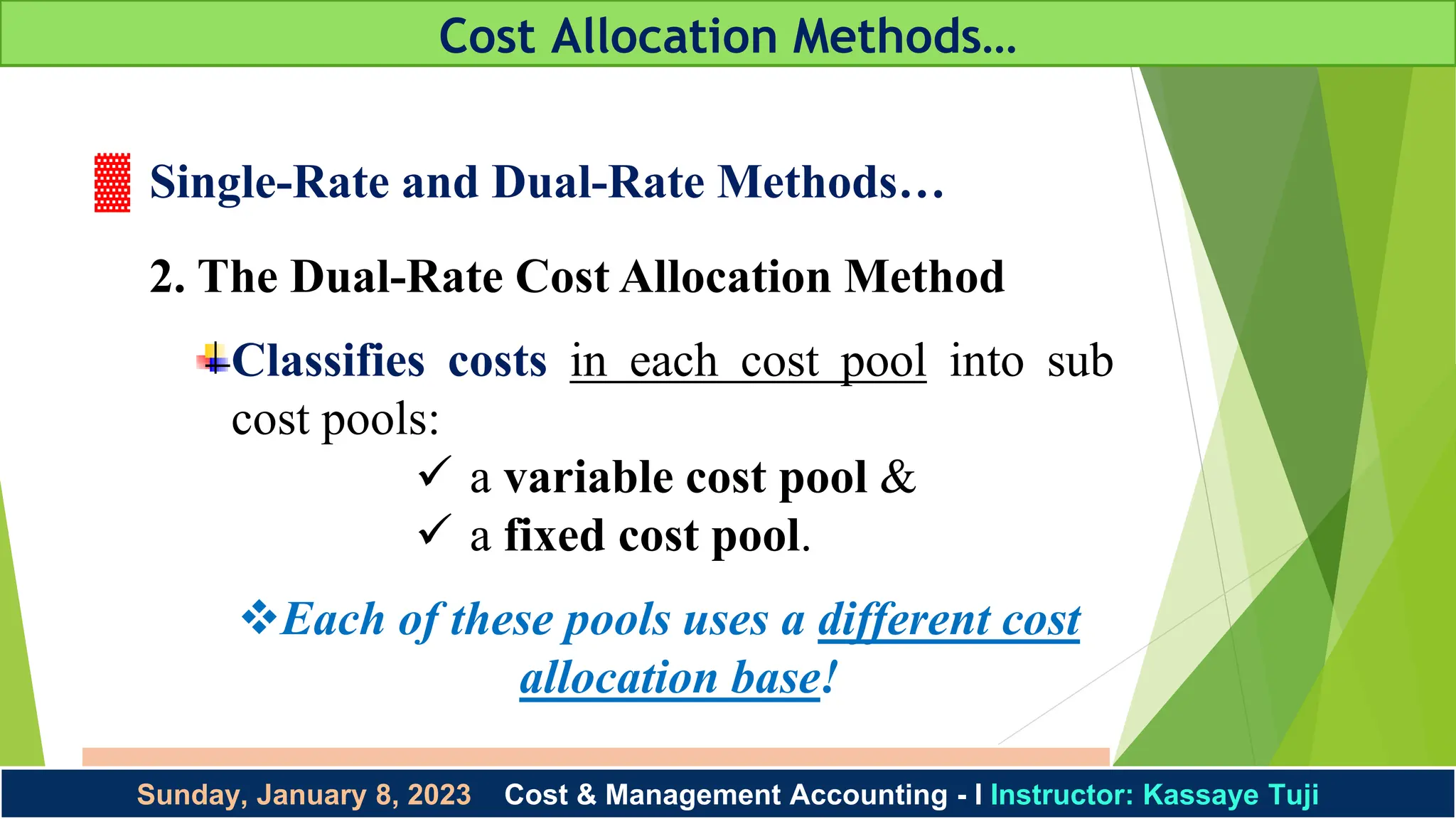 PPT- Chapter 5- Cost Allocation presentation pdf | PDF