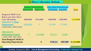 PPT- Chapter 5- Cost Allocation presentation pdf | PDF