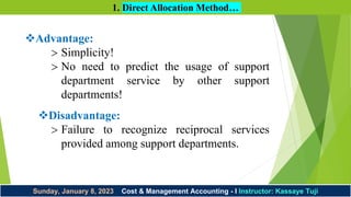 PPT- Chapter 5- Cost Allocation presentation pdf | PDF
