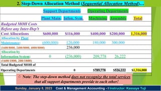 PPT- Chapter 5- Cost Allocation presentation pdf | PDF