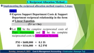 PPT- Chapter 5- Cost Allocation presentation pdf | PDF