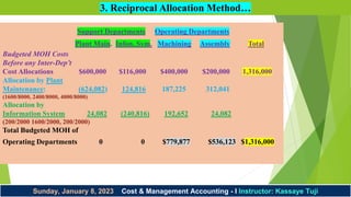 PPT- Chapter 5- Cost Allocation presentation pdf | PDF