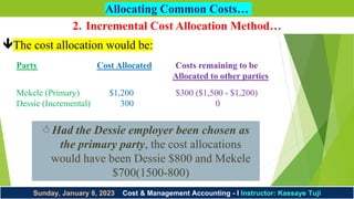 PPT- Chapter 5- Cost Allocation presentation pdf | PDF