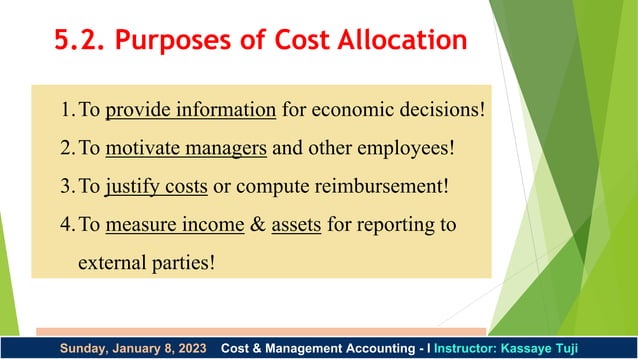 PPT- Chapter 5- Cost Allocation presentation pdf | PDF | Computer ...