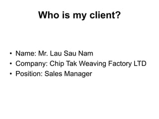 Client Information | PPTX