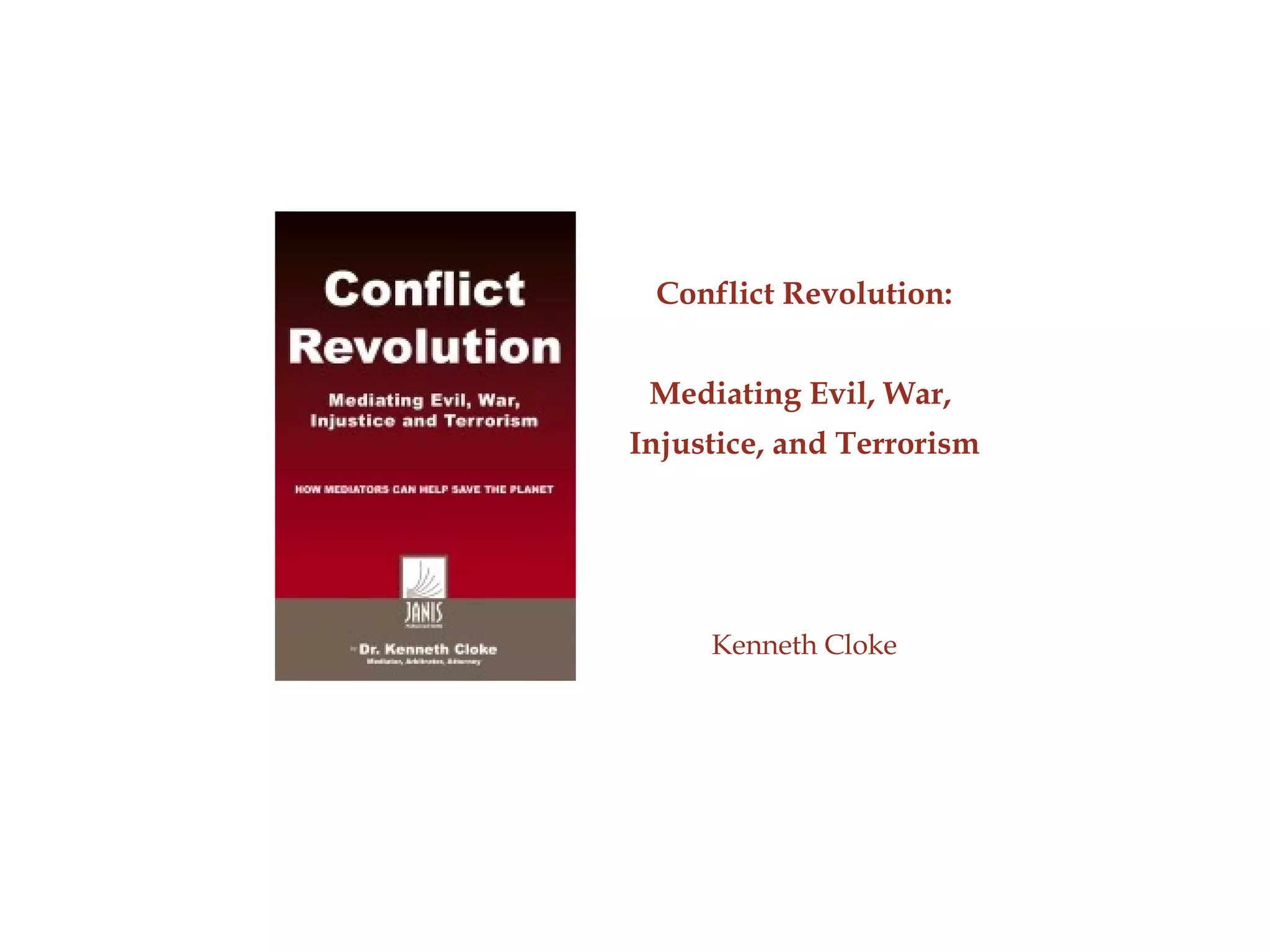 Ppt Cloke, Ken Conflict Revolution Scma | PPT