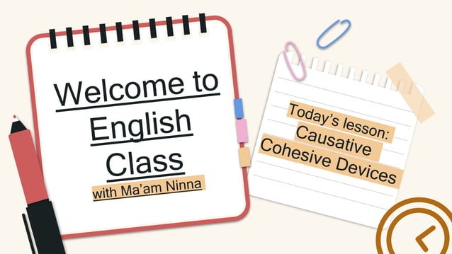 Powerpoint Presentation on Cohesive Devices | PPT