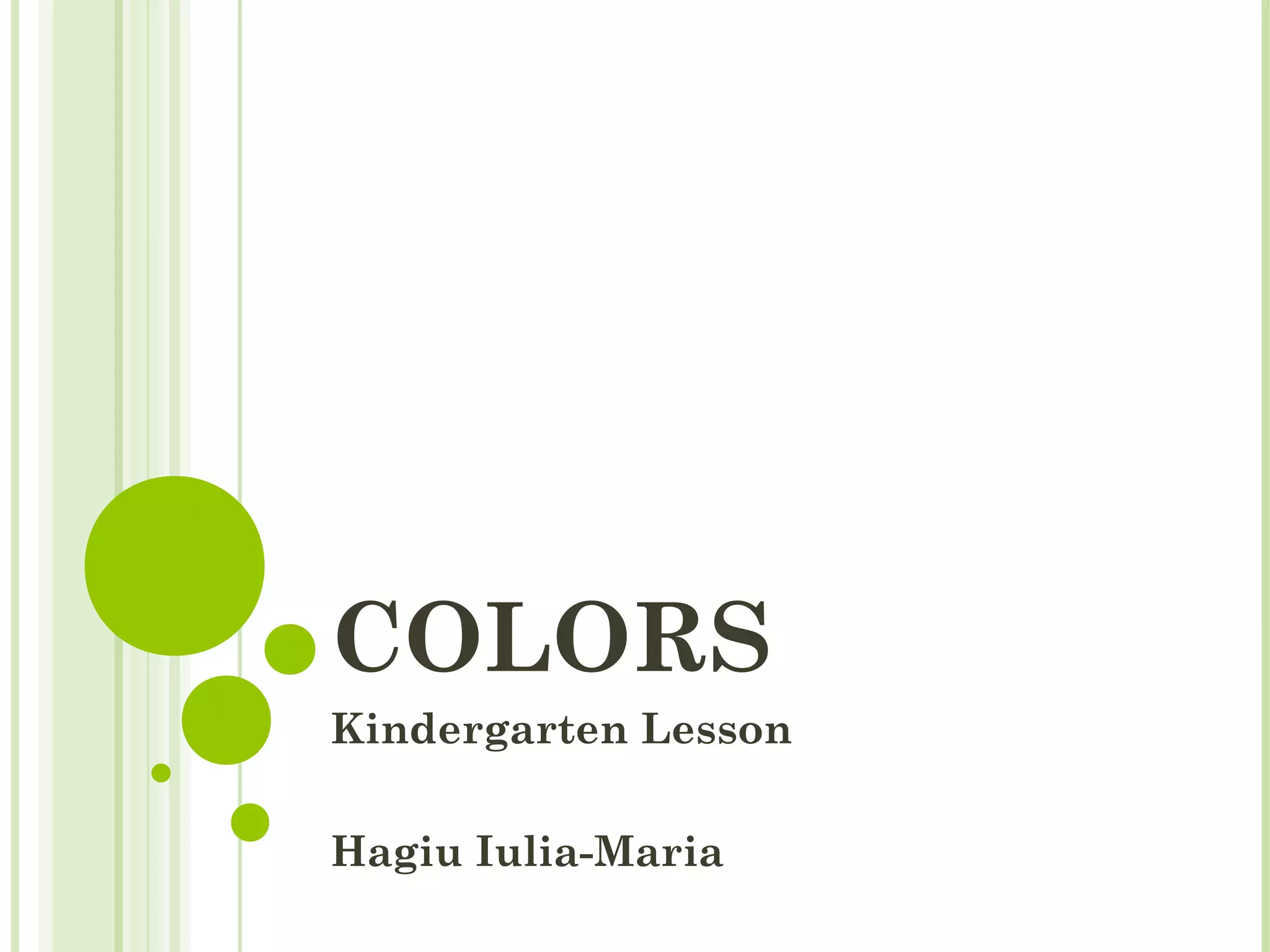 PPT - Teaching about Colors | PPT