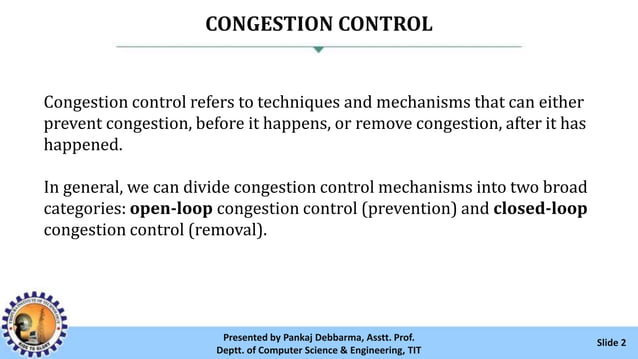 Ppt congestion control | PPT
