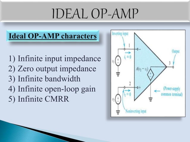 OPERATIONAL AMPLIFIER (OP-AMP)**** | PPTX | Computer Peripherals | Computing