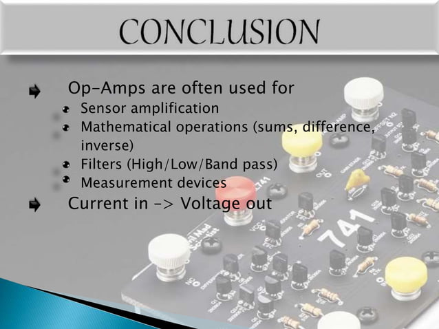 OPERATIONAL AMPLIFIER (OP-AMP)**** | PPTX | Computer Peripherals | Computing