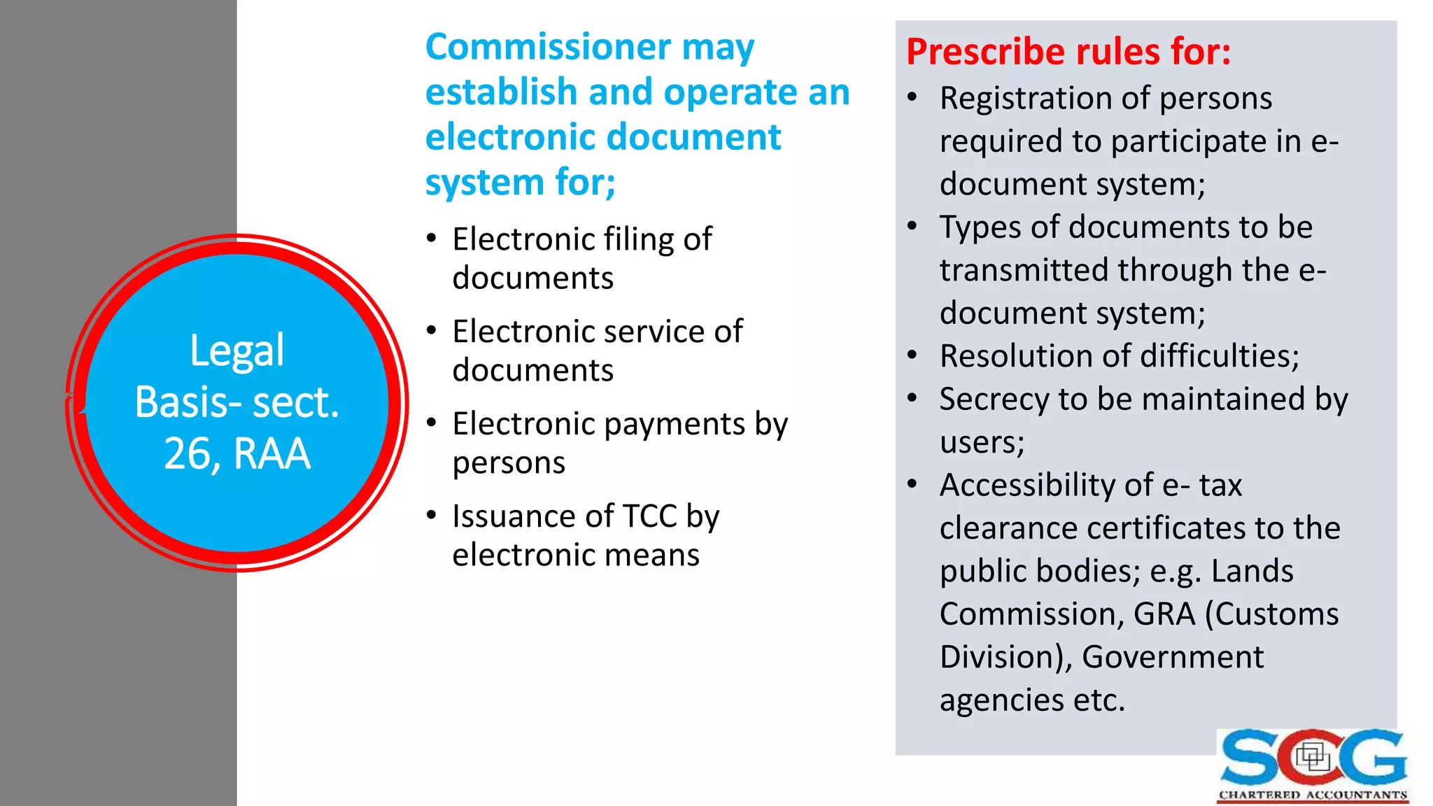 SCG|Chartered Accountant | Accounting firms in Ghana | PPT