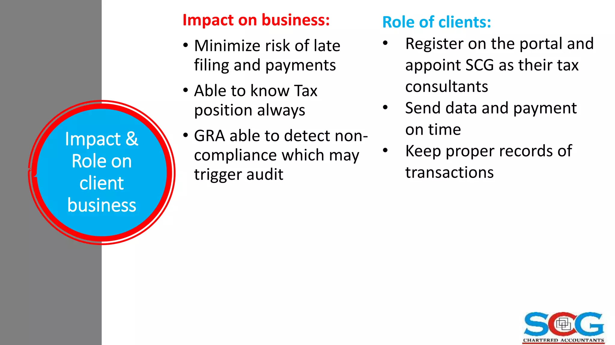 SCG|Chartered Accountant | Accounting firms in Ghana | PPT