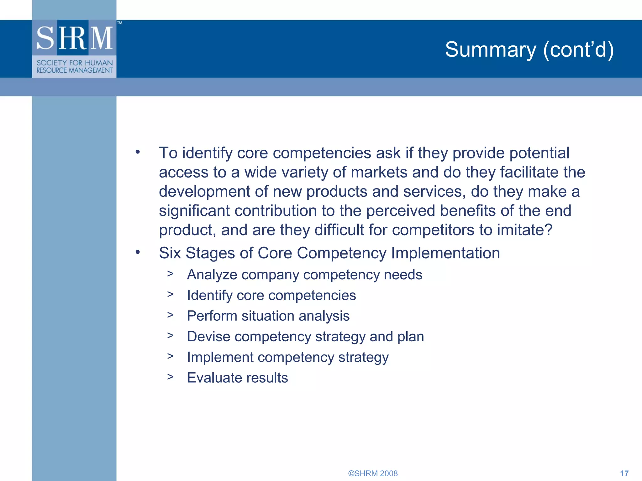 Ppt core competencies for supervisors | PPT