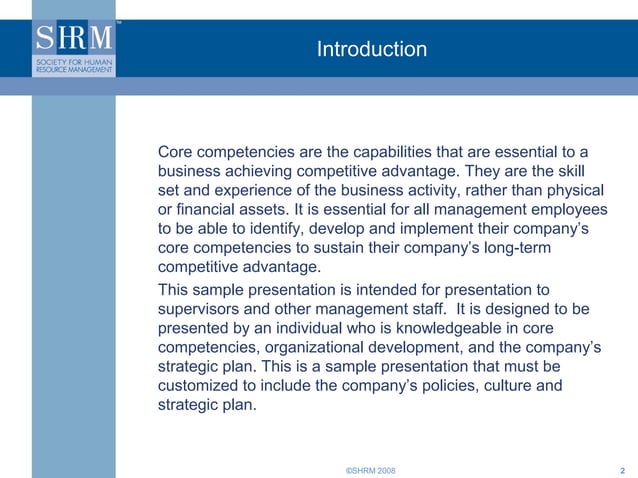 Ppt core competencies for supervisors | PPT