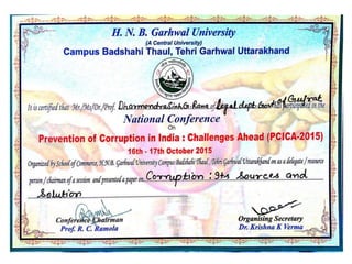 'corruption' its sources and solution | PPT