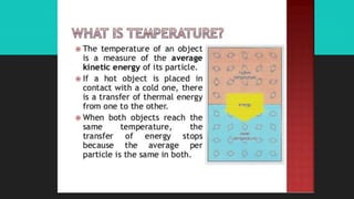 HEAT AND TEMPERATURE POWERPOINT PRESENTA | PPTX