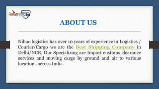 The Customs Clearance Process in India: A Comprehensive Guide | PPTX