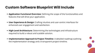 Custom Software Blueprint | PPT